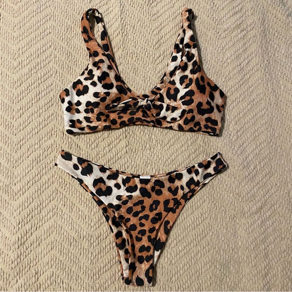 SHEIN | Swim | Leopard Bikini Set | Poshmark